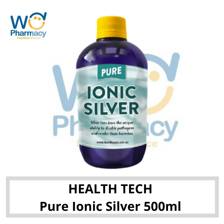 HEALTH TECH INNOVATIVE Pure Ionic Silver 500ml (EXP02/2025) Natural Anti-microbial Product of ...