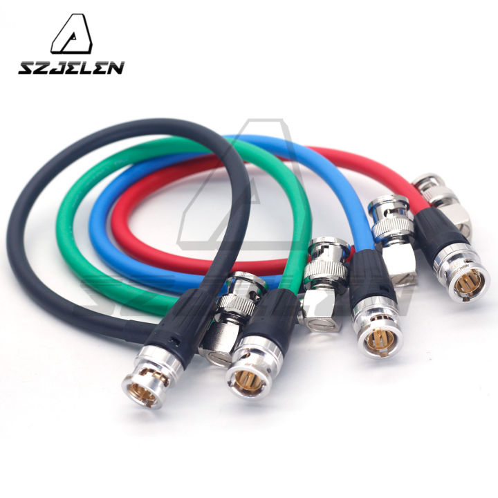 SDI Coaxial Cable Camera Video Signal LV-61S 75Ω Right Angle BNC Plug ...