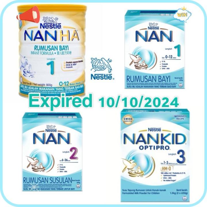 HOT SALE NESTLE NAN STEP 1 STEP 2 STEP 3 600G NESTLE NANKID OPTIPRO 3 | Lazada