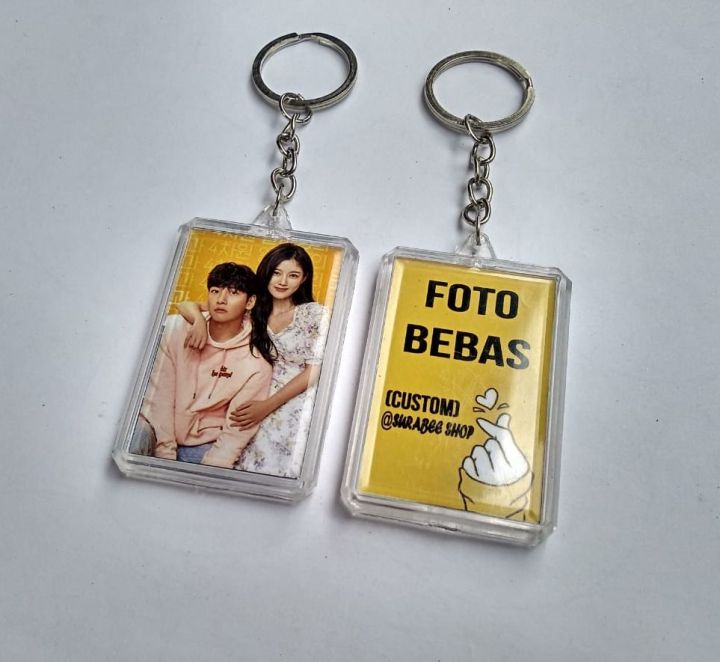 GANTUNGAN KUNCI FOTO CUSTOM INSERT PAPER / GANCI FOTO / GANCI INSERT ...