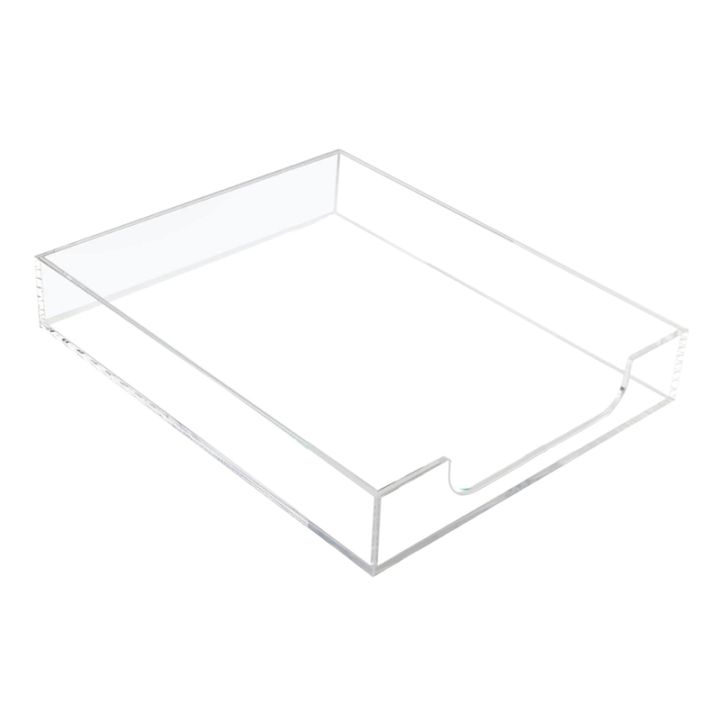 Acrylic Letter Tray Paper Organizer, Transparent Desktop Organizer Tray ...