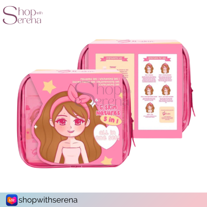 G-skin Natures 5 in 1 Rejuvenating Set | Melasma Set, Whitening Set ...