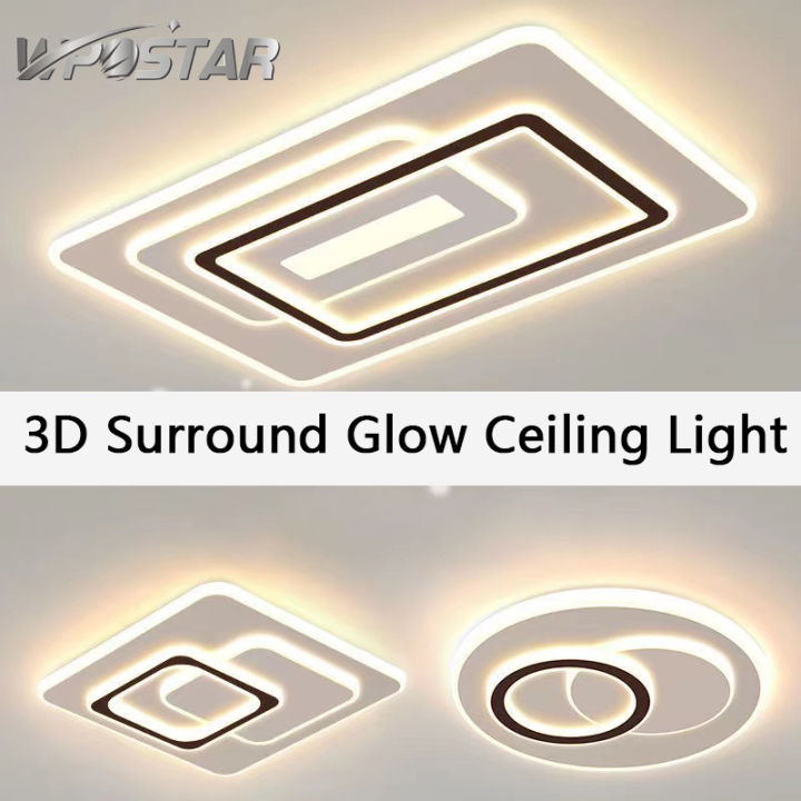 Ultra Thin Nordic Modern Led Ceiling Light Real Watt Super Bright ...