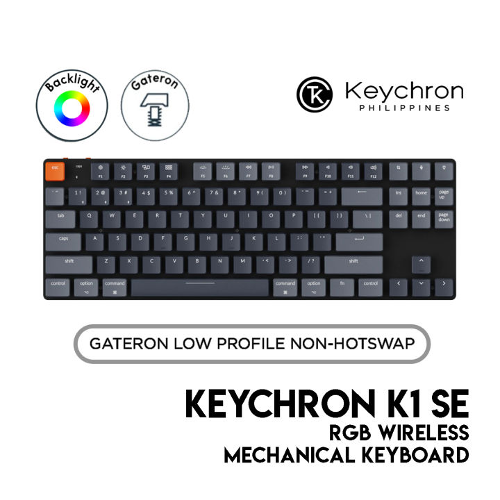 Keychron K1 SE Mechanical Keyboard, Tenkeyless, Wired/Bluetooth, RGB ...