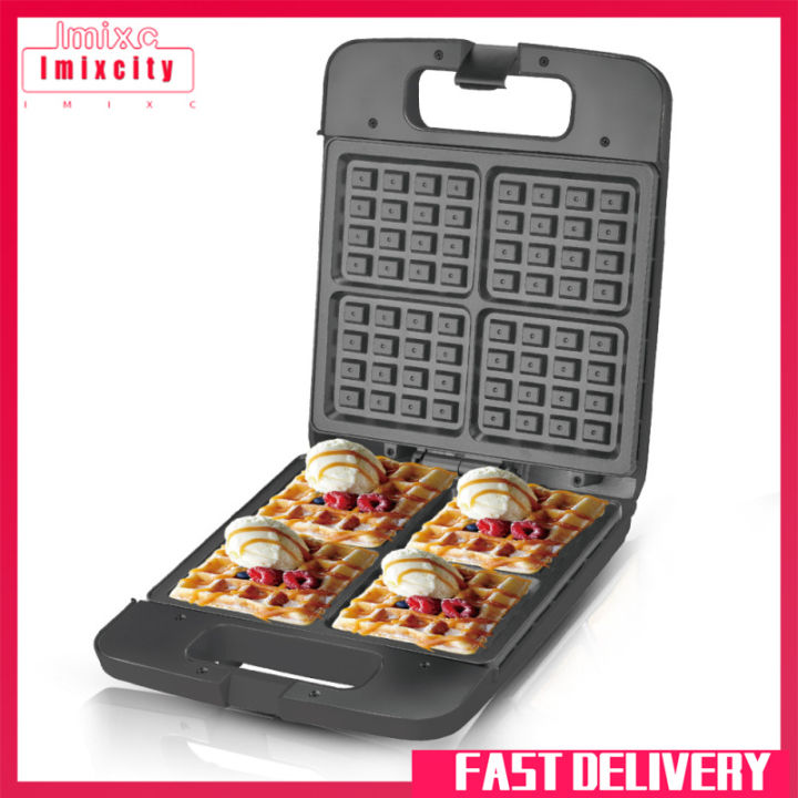 Imixcity Classic Waffle Maker Non-stick Surface Breakfast Set Iron ...