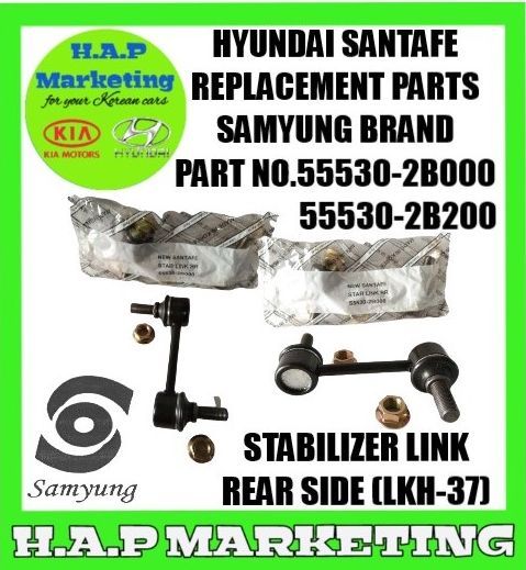 STABILIZER LINK FOR HYUNDAI SANTA FE REAR SIDE (REPLACEMENT) LKH-37 ...