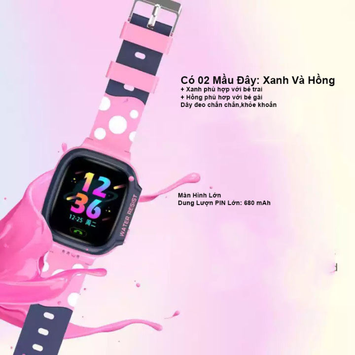 Đồng Hồ Thông Minh Trẻ Em Y92 Lắp Sim Nghe Gọi Định Vị Nhắn Tin Chống ...