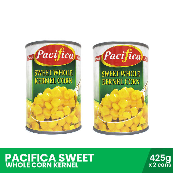 PACIFICA Sweet Whole Corn Kernel 425g x 2 cans, healthy food, canned ...
