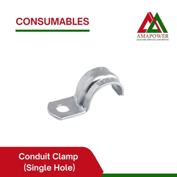 Conduit Clamp (Single Hole) 1/2 (15mm) - 4(100mm) | Lazada PH