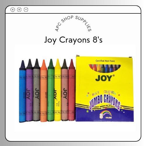 APC | JOY MULTICOLORED CRAYONS | 8`s | School Supply | Office Supply ...