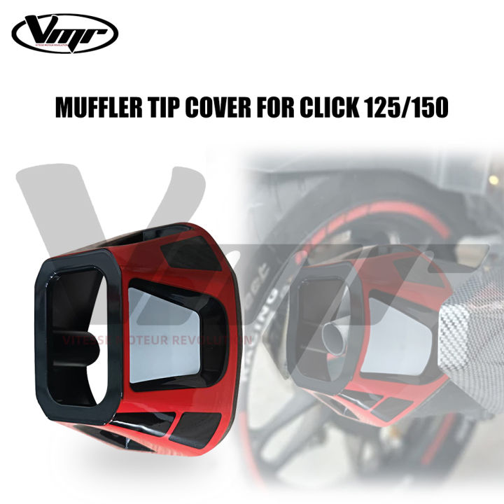 Vmr ABS Plastic Exhaust Tip Cover for Honda Click 125/150, Muffler ...