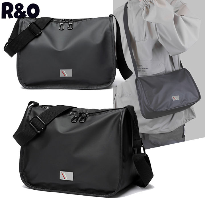 ☆COD☆ Crossbody Bags For Men Waterproof wear-resistant Black Portable ...