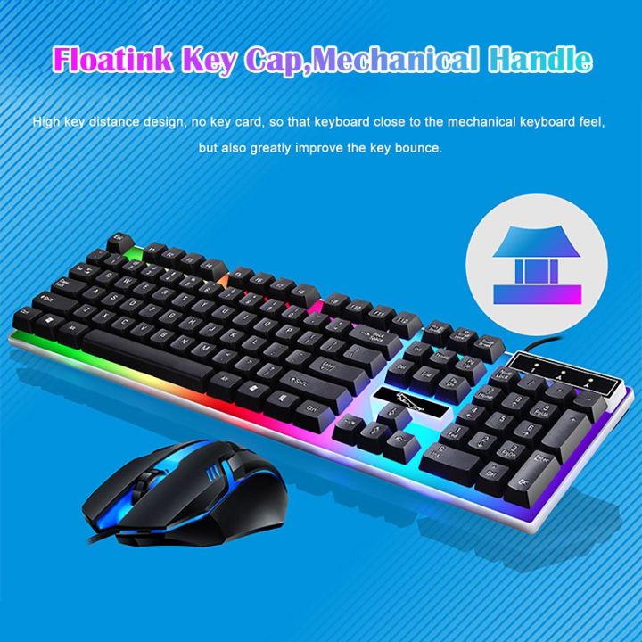 COD Gaming Keyboard And Mouse Set G21B LED Colorful Backlight Keyboard ...