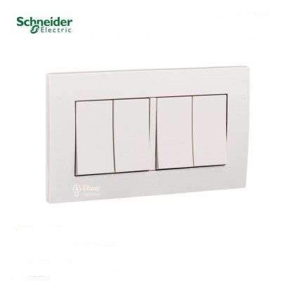 Schneider Vivace 250V 4 Gang 1 Way Switch (KB34) | Lazada