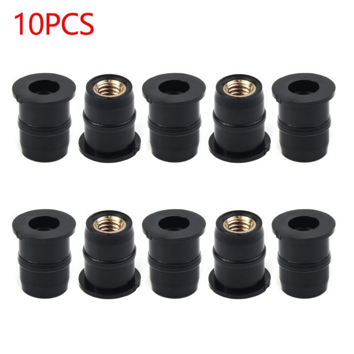 10PCS Motorcycle Windshield,Rubber Nuts M5/Vibration Damper Panel ...
