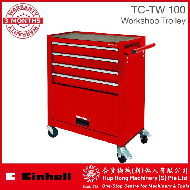 EINHELL TC-TW 100 Tool Trolley with Drawers & Storage Compartment ...