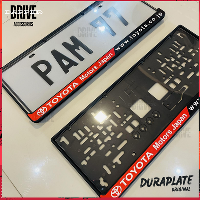 Duraplate Toyota Philippines Car License Plate Frame Holder 2 pcs ...