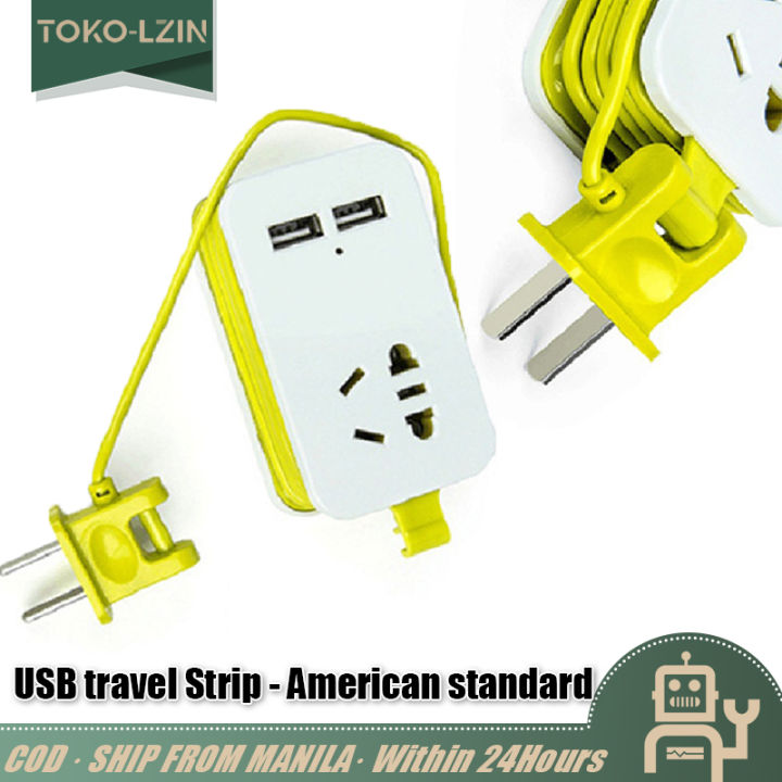 Retractable Storage Socket Home Travel Outlet 1.5M Extension Cord with ...