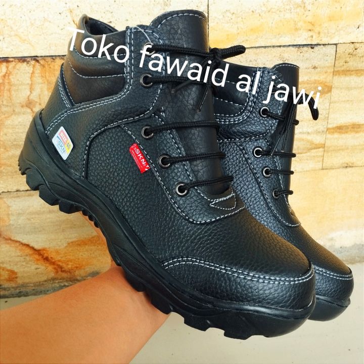 Sepatu safety kulit sapi premium king skn tahan api las gerinda ujung ...