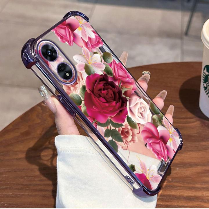 Casing For OPPO A18 OPPO A38 OPPO A58 OPPO A78 4G Luxury SoftShockProof ...