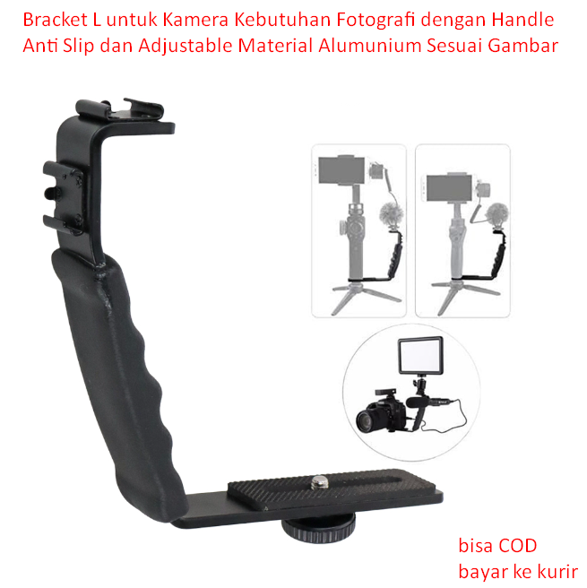 Bracket L untuk Kamera Kebutuhan Fotografi dengan Handle Anti Slip dan ...