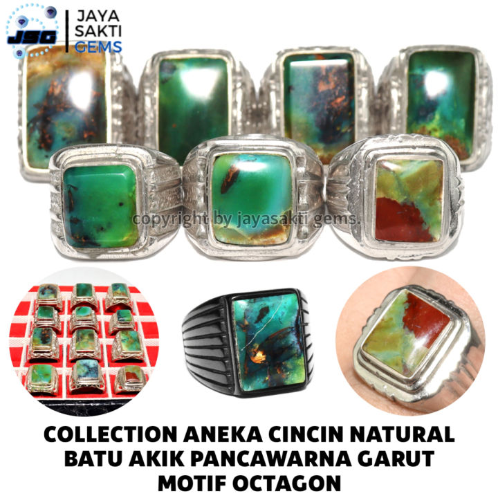 Collection Aneka Cincin Natural Batu Akik Pancawarna Garut Model ...