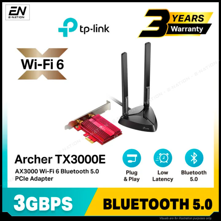 TP-Link AX3000 WiFi 6 & Bluetooth 5.2 PCIe Wireless Adapter For Desktop ...