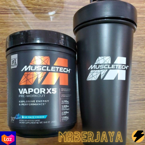 Muscletech Vapor X5 30 Servings with Shaker Preworkout | Lazada PH