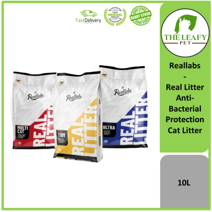 Reallabs Real Litter Anti Bacterial Protection Cat Litter - 10L Pack ...