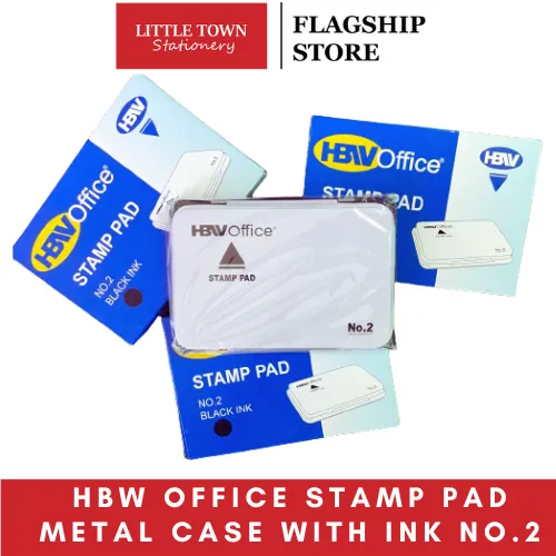 HBW Office Stamp Pad Metal Case with Ink Big | Lazada PH