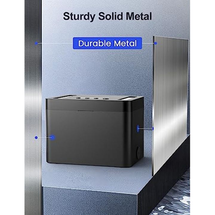 Timed Lock Box Lock Box with Timer Black Metal Lock Container Self ...