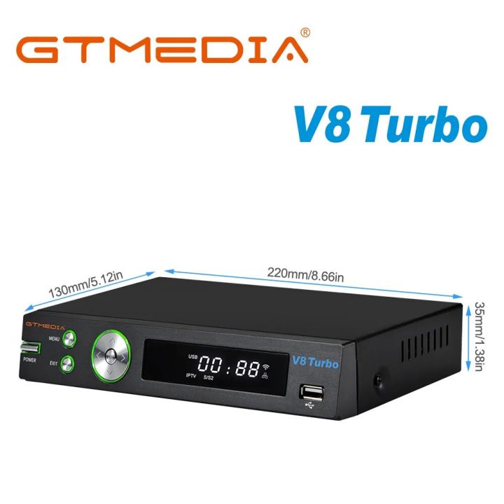 Gtmedia V8 Turbo 👍 Satellite TV Receiver DVB S2X T2 Cable TV Decoder ...