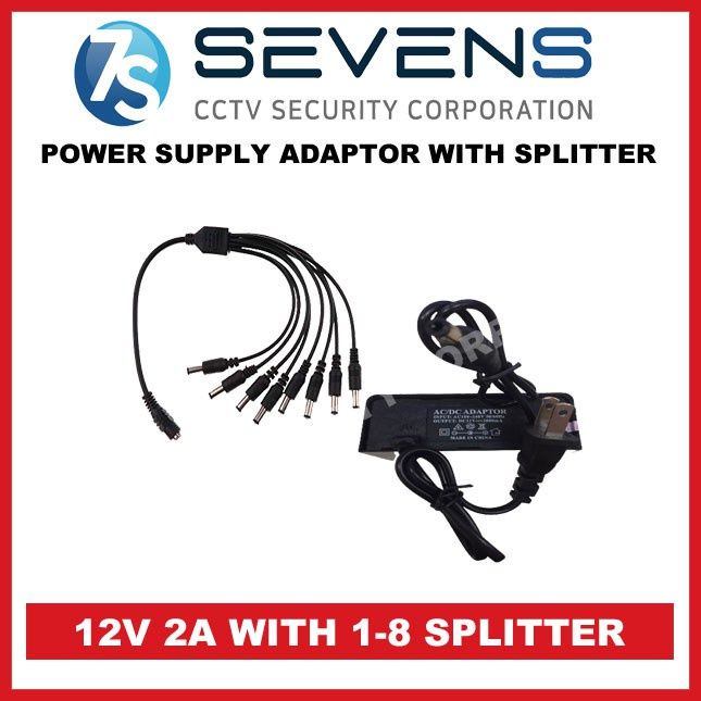 CCTV Adaptor Adapter 12V with SPLITTER | Lazada PH