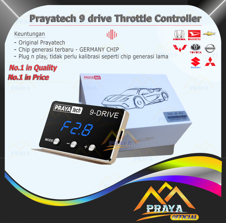 Prayatech 9drive piggyback remap ecu Toyota Avanza Xenia Altis Alphard Agya Ayla Camry Veloz ...