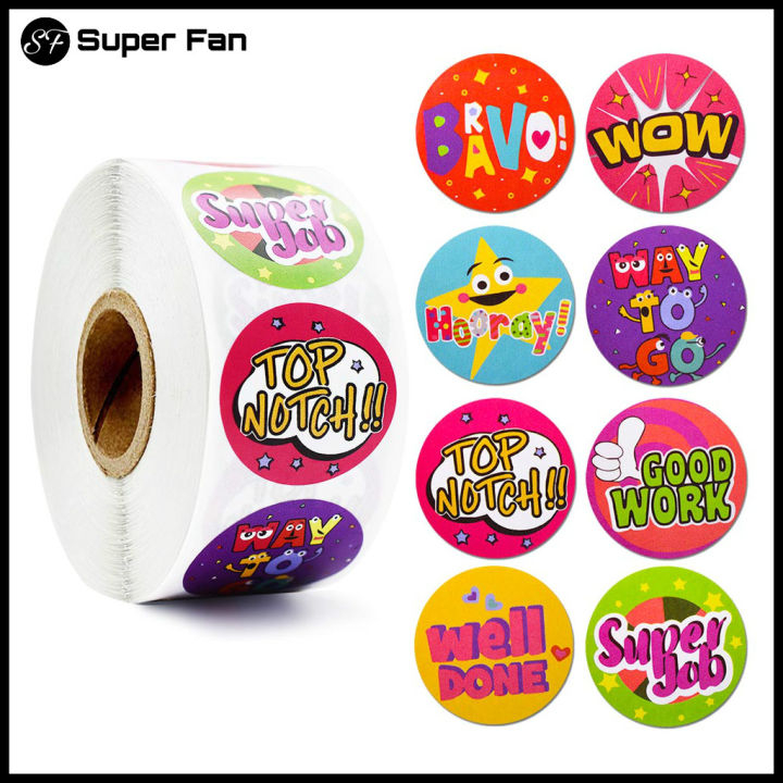 （Super Fan) 500pcs Cute Reward Stickers for Teacher Student ...