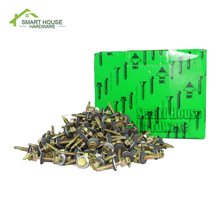 MK Brand DS-HW Self Drill Screw/Roof Awning Screw Hex Head | Lazada