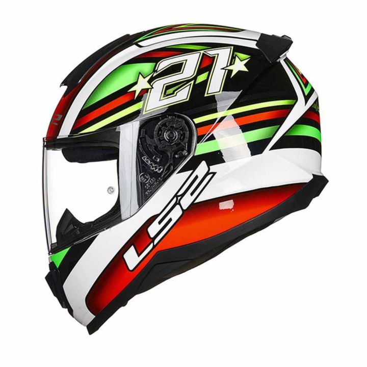LS2 Motorcycle Full Face Helmet FF802XV Stripe 21 Graphics (w/ Extra ...