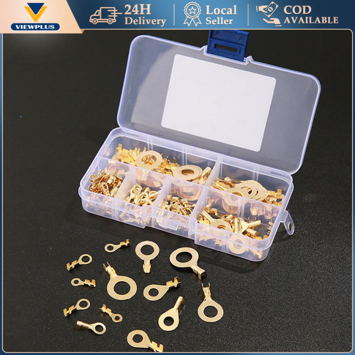 Ring Type Gold Terminals Golden Brass Non-insulated Copper Crimp ...