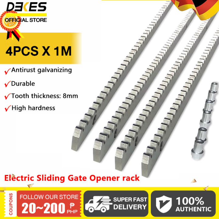 【4pcs x 1m 】8mm Sliding Gate Opener Close Rack 8mm x100cm heavy duty ...