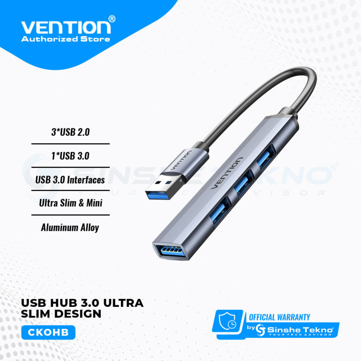 Vention Usb Hub 3.0 2.0 4 Port Ultra Slim Mini | Lazada Indonesia