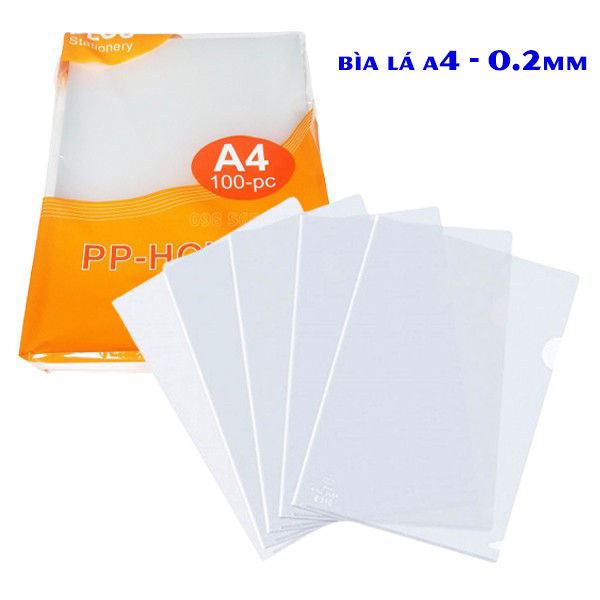 Bìa Lá A4/F4 Plus (Bìa Lá PP Holder A4 CL 0.2mm) | Lazada.vn
