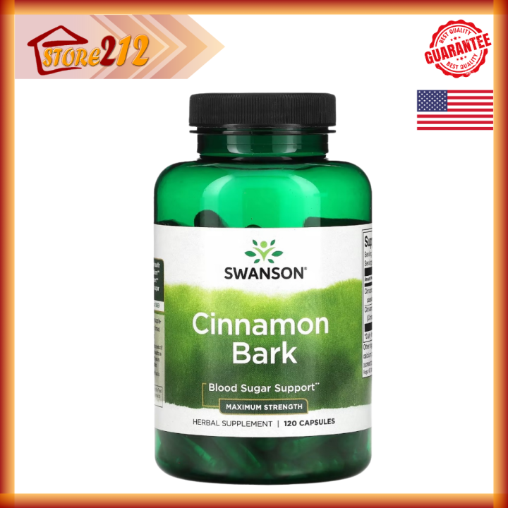 Swanson Maximum Strength Cinnamon Bark 120 Capsules | Lazada PH