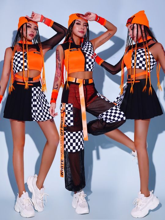 Women's group performance costume suit hip-hop street dance Korean kpop ...