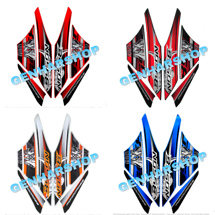 STIKER STRIPING LIS BODY MOTOR YAMAHA BYSON 2012 STRIPING BYSON 2012 ...