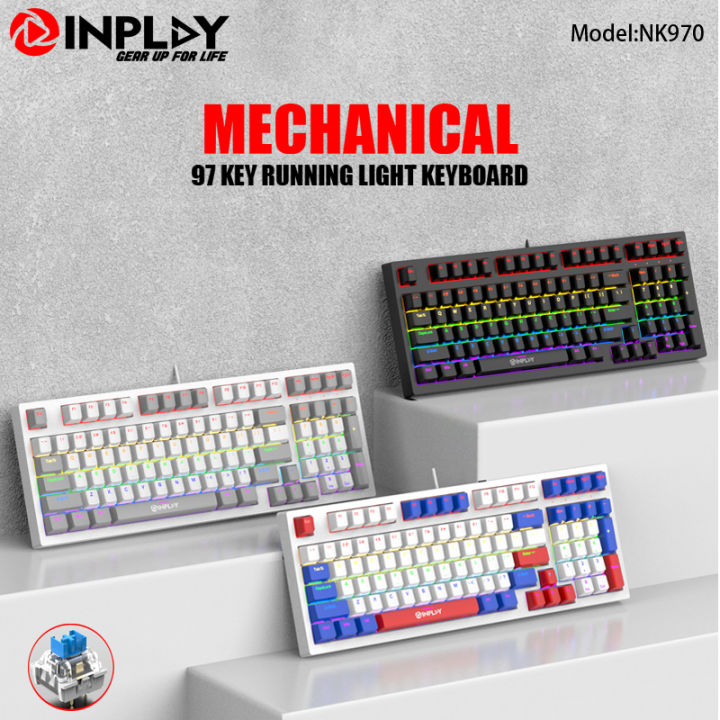Inplay NK970 Mechanical Keyboard With Blue Switch Running RGB Light ...