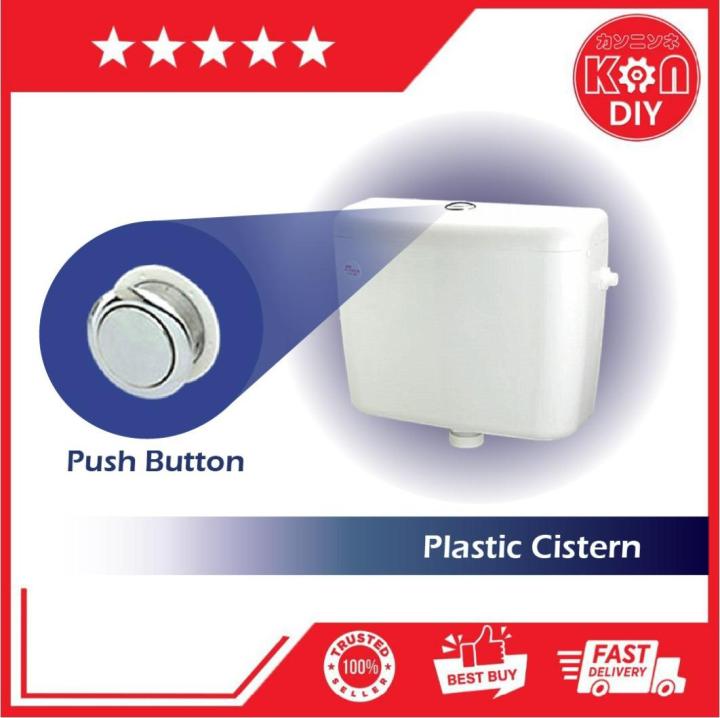 Techplas *PUSH BUTTON* Single Flush Down Push Button LOW LEVEL Plastic ...