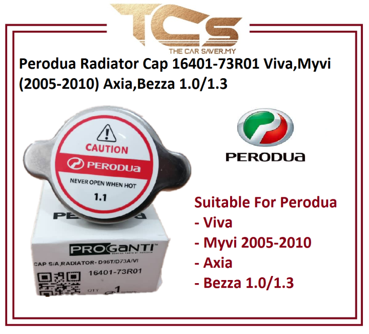 Perodua Radiator Cap 16401-73R01 Viva,Myvi (2005-2010) Axia,Bezza 1.0/1 ...