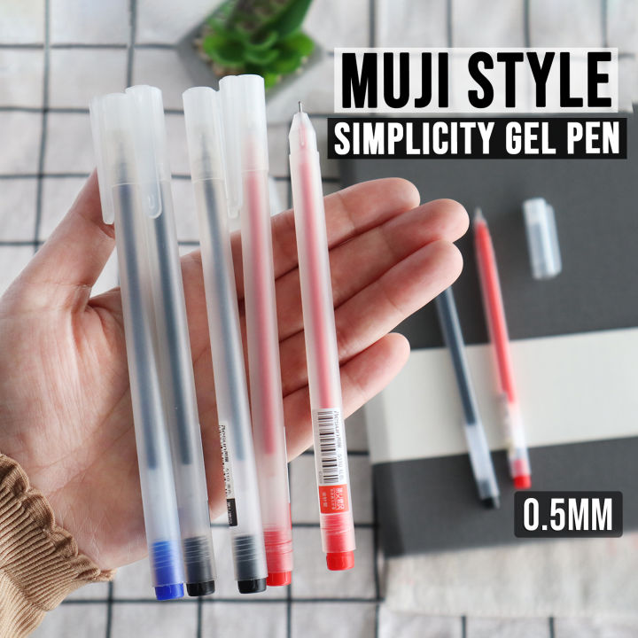 VC Art Muji Style Gel Ink Pen 0.5mm Stationery School Office Muji Style ...