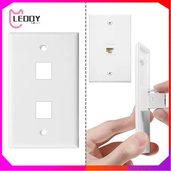 RJ45 Wall Plate Keystone Jack Wall Plate Keystone Jack Wall Plate USA ...