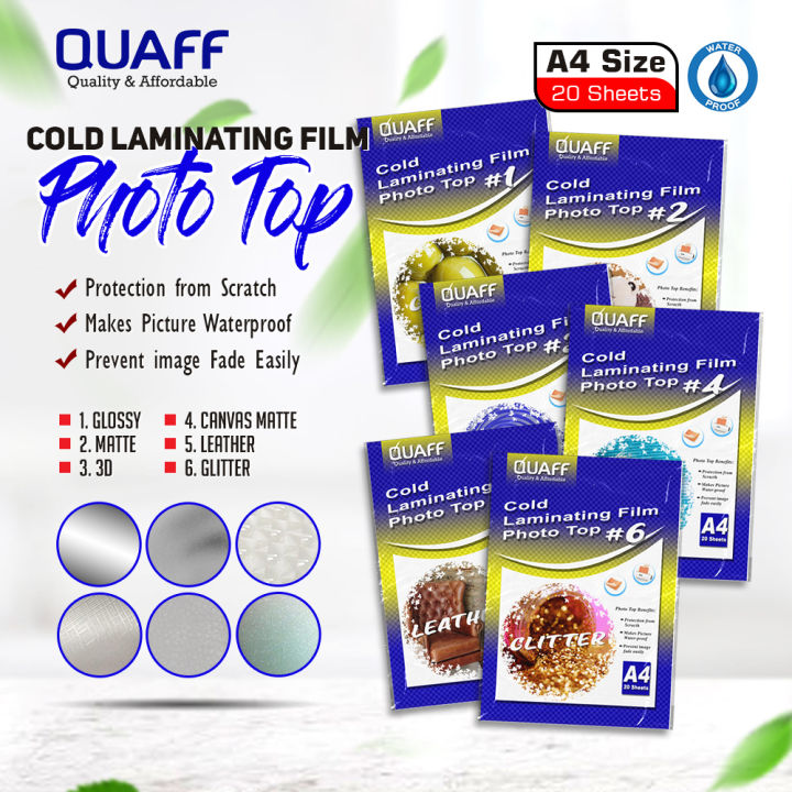 SALEZONE - QUAFF Photo Top A4 Size 80micron (20 sheets) | Lazada PH